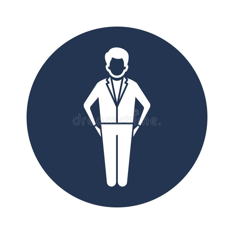 Man Standing Vector Icon Which Can Easily Modify or Edit Stock Vector ...