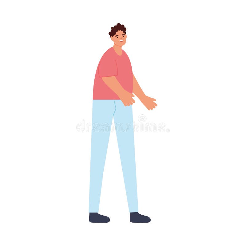 Man standing design stock vector. Illustration of cute - 273196633