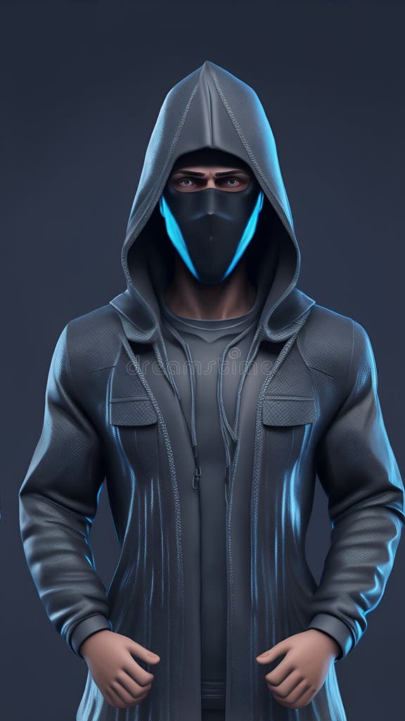 Man Standing Wearing Hood and Job Role is Data Engineer and Experienced ...