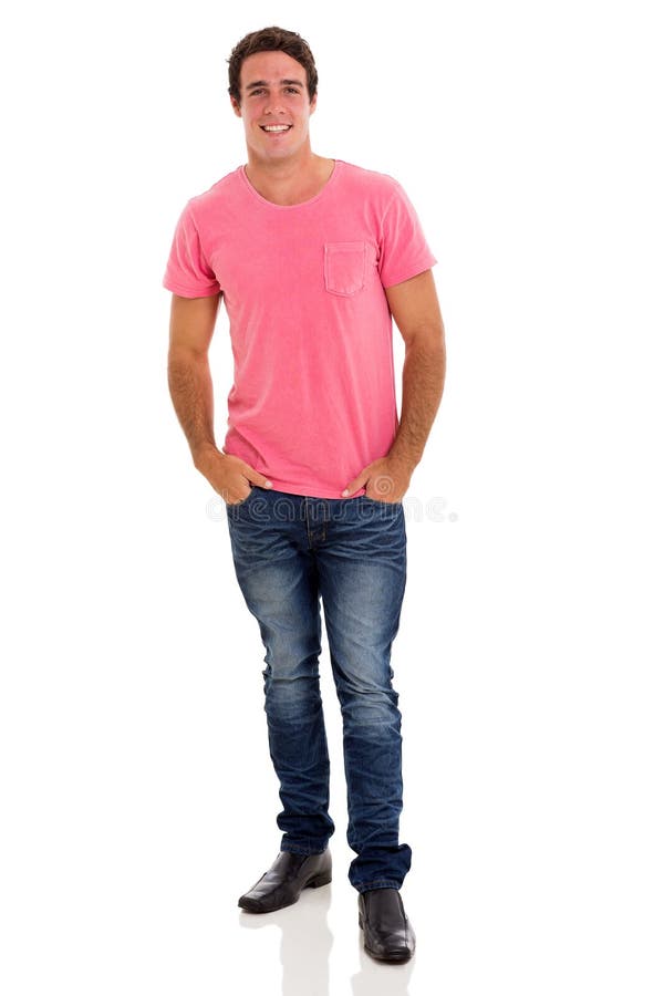 Man standing white stock image. Image of attractive, casual - 36507385
