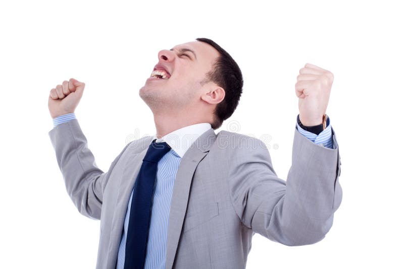 Winning Pose of Girl on Top of Hill Stock Image - Image of dune ...