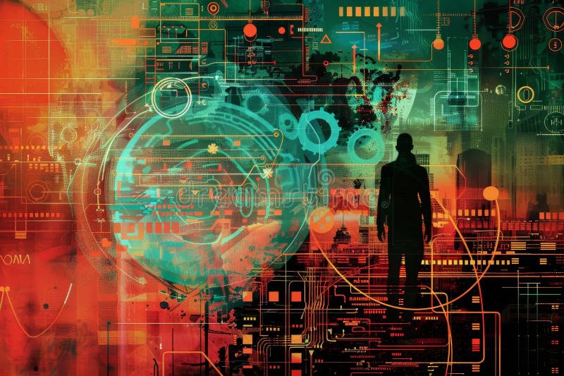 Cyber Interconnectedness Stock Illustrations – 3,840 Cyber ...