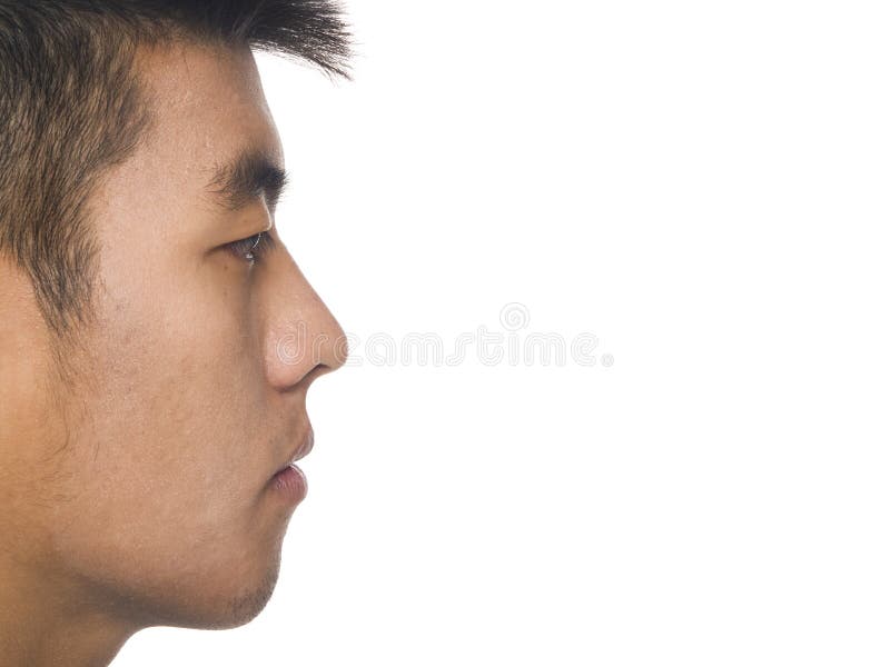 Man - staring stock photo. Image of headshot, away, isolated - 6341462