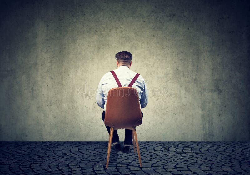 Man staring at blank wall stock image. Image of complexity - 108406253