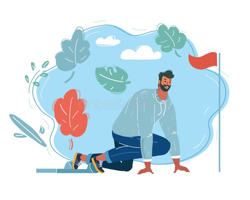 Cartoon Run To Something Stock Illustrations – 32 Cartoon Run To ...