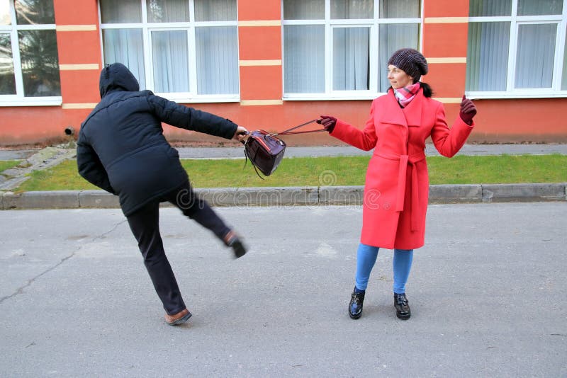 A man stealing a bag stock photo. Image of lifestyle - 178320038