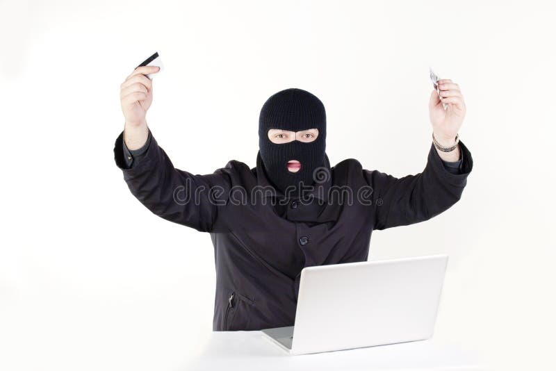 Man Stealing Data from a Laptop Stock Image - Image of internet, office ...