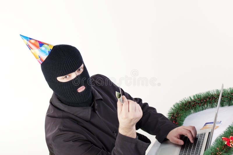 Man Stealing Data from a Laptop Stock Image - Image of espionage ...