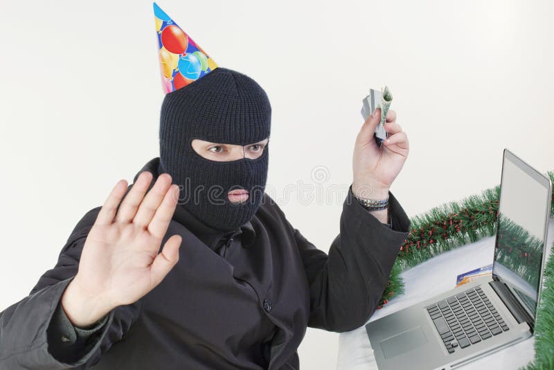 Man Stealing Data from a Laptop Stock Image - Image of office ...