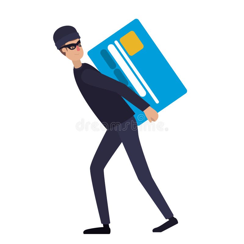 Man Stealing Information Avatar Character Stock Vector - Illustration ...