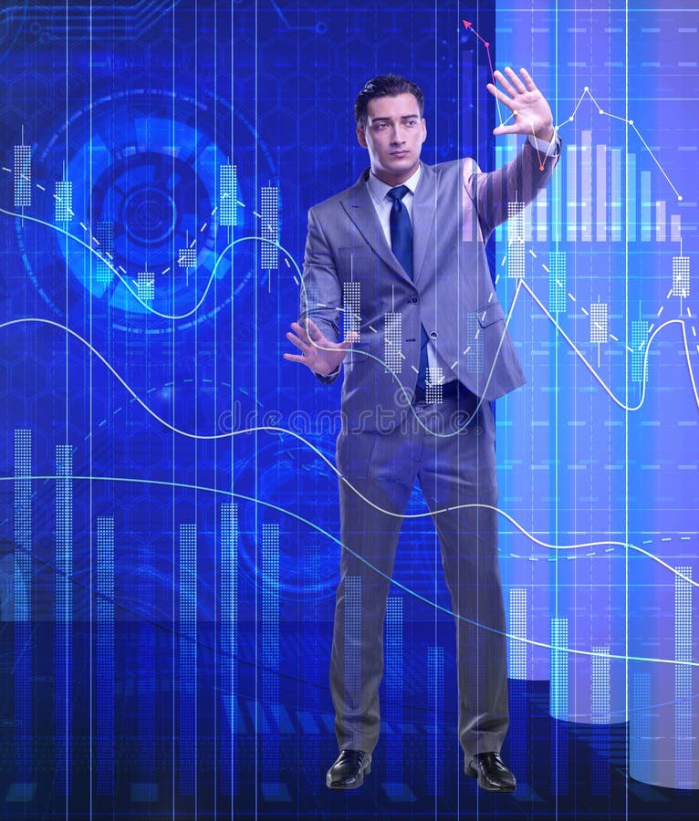 Man in Stock Exchange Trading Concept Stock Photo - Image of broker ...