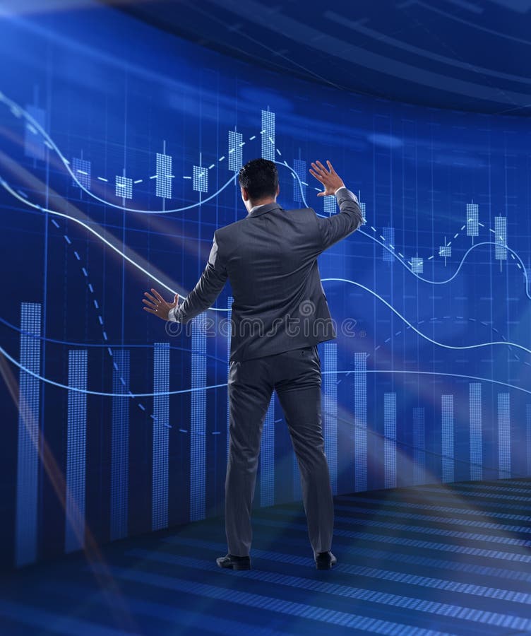 Man in Stock Exchange Trading Concept Stock Image - Image of diagram ...