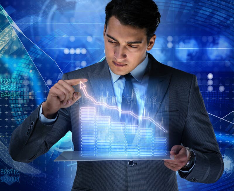 Man in Stock Trading Business Concept Stock Photo - Image of financial ...