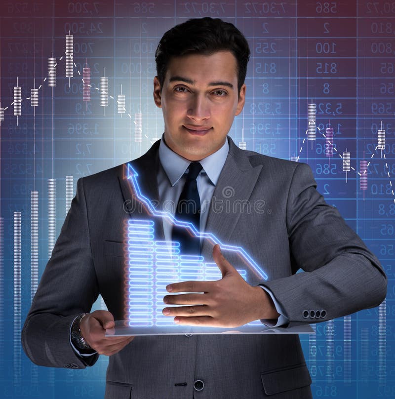 Man in Stock Trading Business Concept Stock Photo - Image of analysis ...