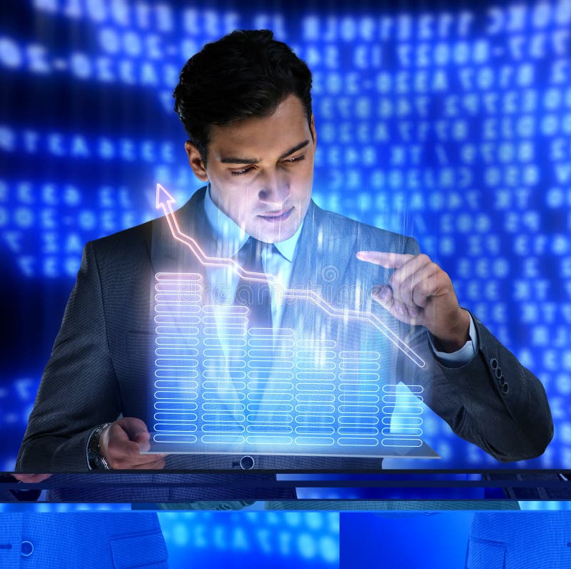 The Man in Stock Trading Business Concept Stock Image - Image of ...