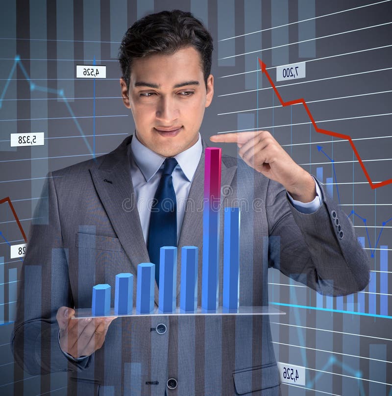 Man in Stock Trading Business Concept Stock Photo - Image of ...
