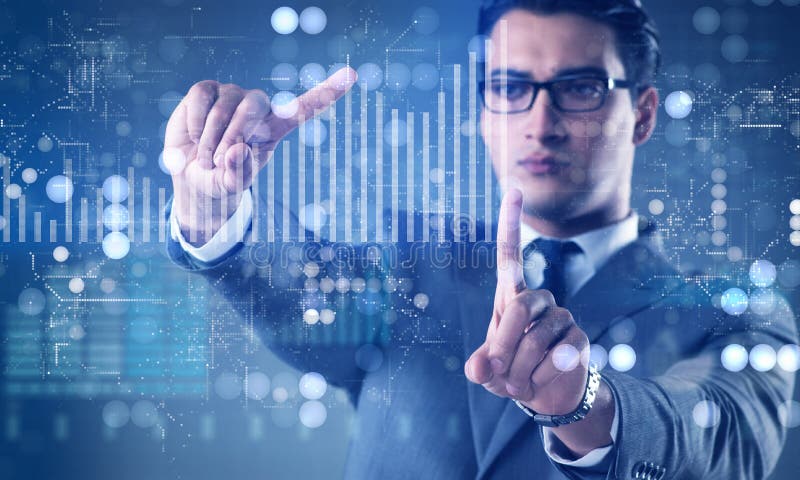 The Man in Stock Trading Business Concept Stock Image - Image of ...