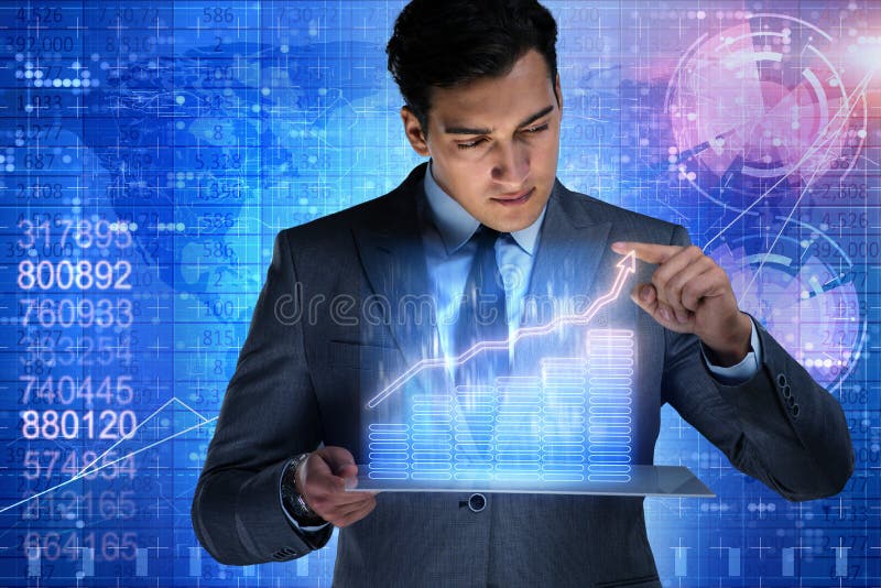 The Man in Stock Trading Business Concept Stock Photo - Image of crisis ...