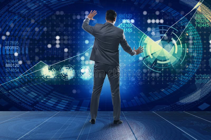 The Man in Stock Trading Business Concept Stock Photo - Image of ...