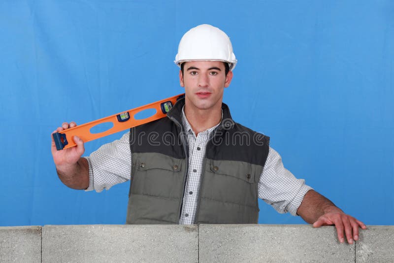 Confused mason stock photo. Image of industry, masonry - 35386778
