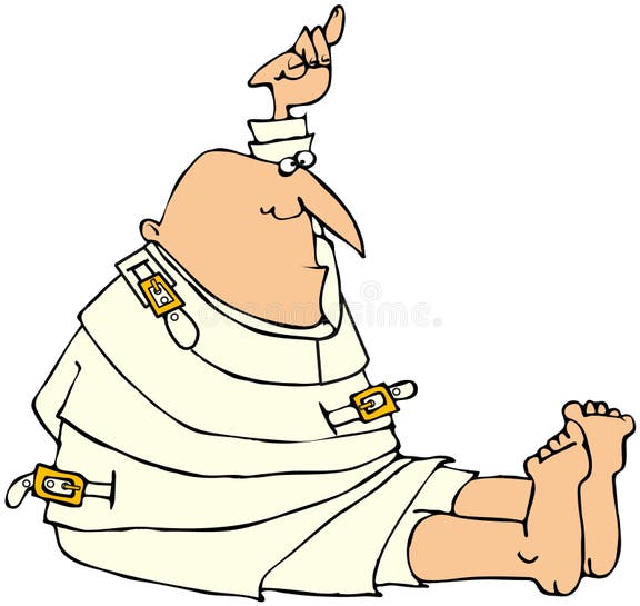 Cartoon Crazy Man Straight Jacket Stock Illustrations – 28 Cartoon ...