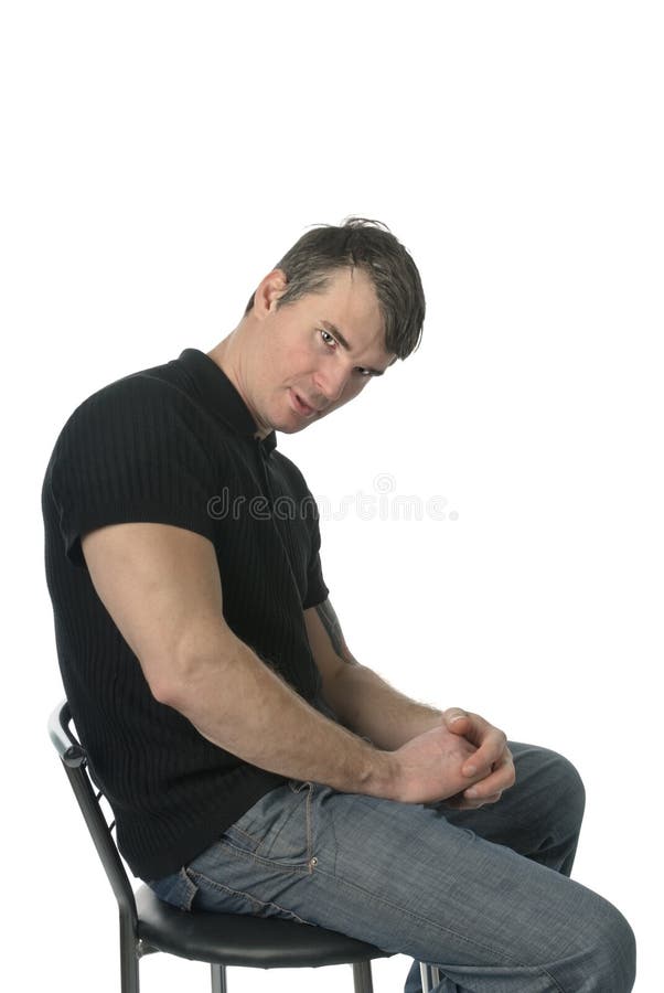 Man stress stock photo. Image of macho, frustration, depression - 12811026