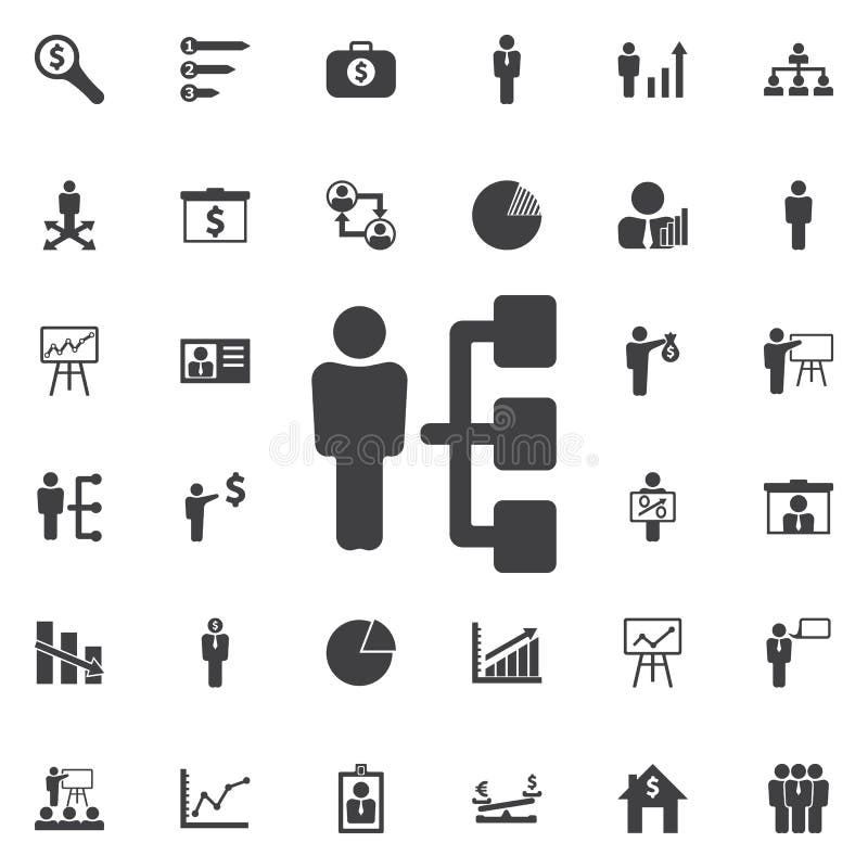 Man structure icon. stock illustration. Illustration of line - 108917602