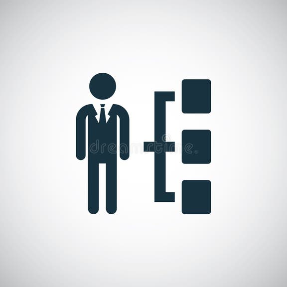 Man Structure Icon Simple Flat Element Stock Vector - Illustration of ...