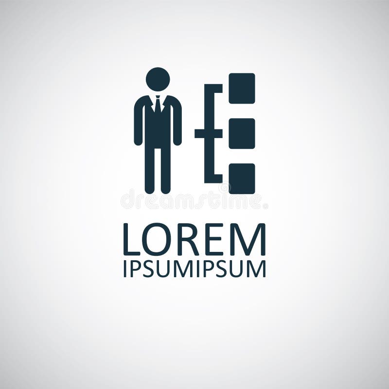 Man Structure Icon Simple Flat Element Stock Vector - Illustration of ...