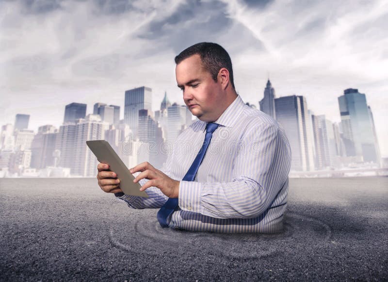 Stuck man stock photo. Image of crisis, business, search - 46377116