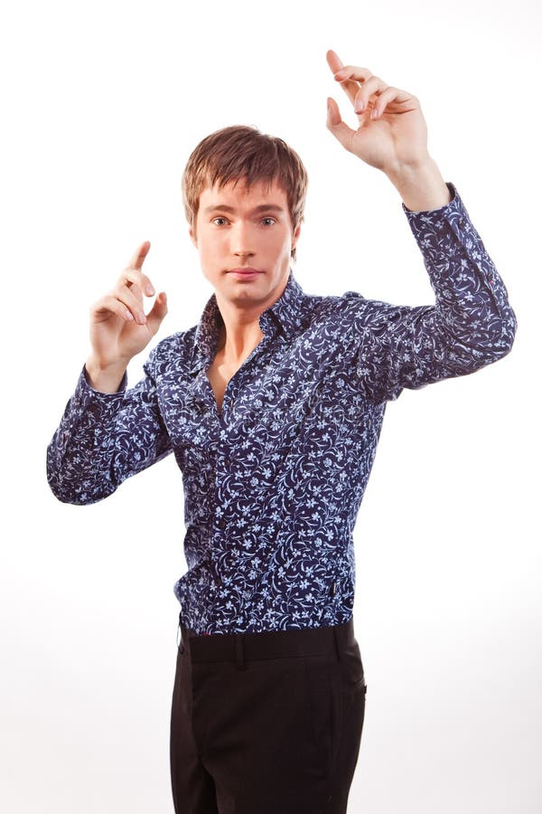 Man in studio stock photo. Image of caucasian, studio - 13307822