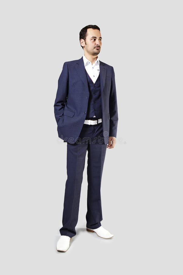 Man in studio stock photo. Image of studio, suit, chic - 33749616