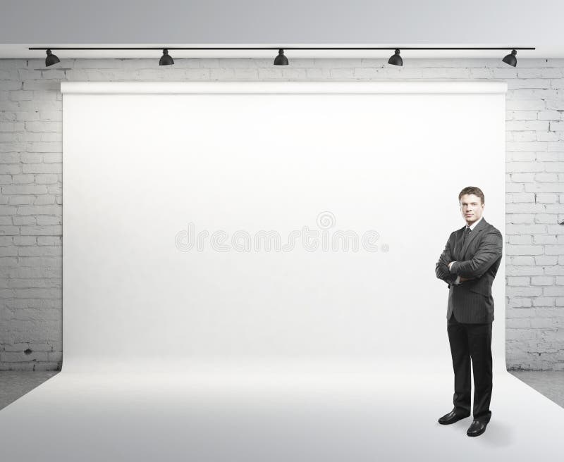 Man in studio stock image. Image of modern, handsome - 31846941