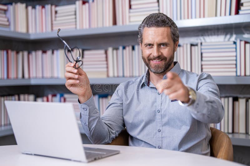 Man Study Online. Education for Millenial Man. Remote Webinar of Man in ...