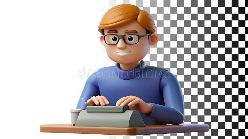 Man Studying, Cartoon Student, Education, Learning, Study, Knowledge ...