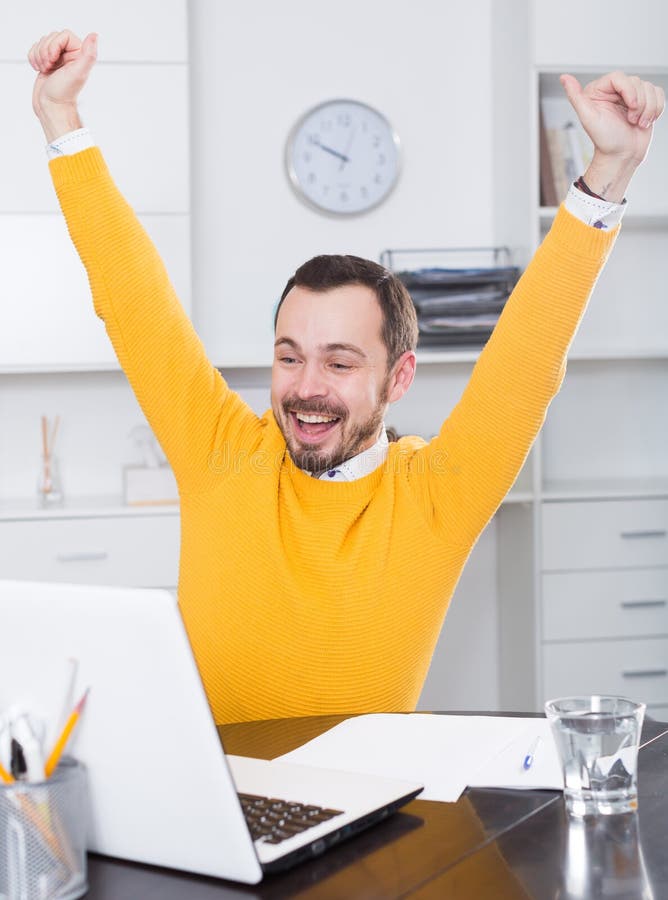 Man Studying at Online Courses Stock Image - Image of projects ...