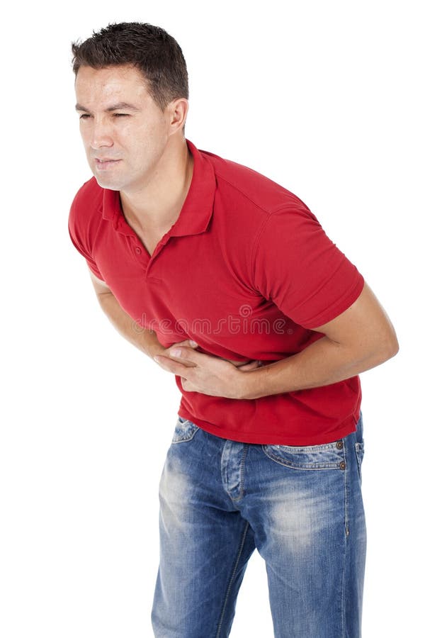 Man Suffering from Abdominal Pain Stock Image - Image of abdomen, pain ...