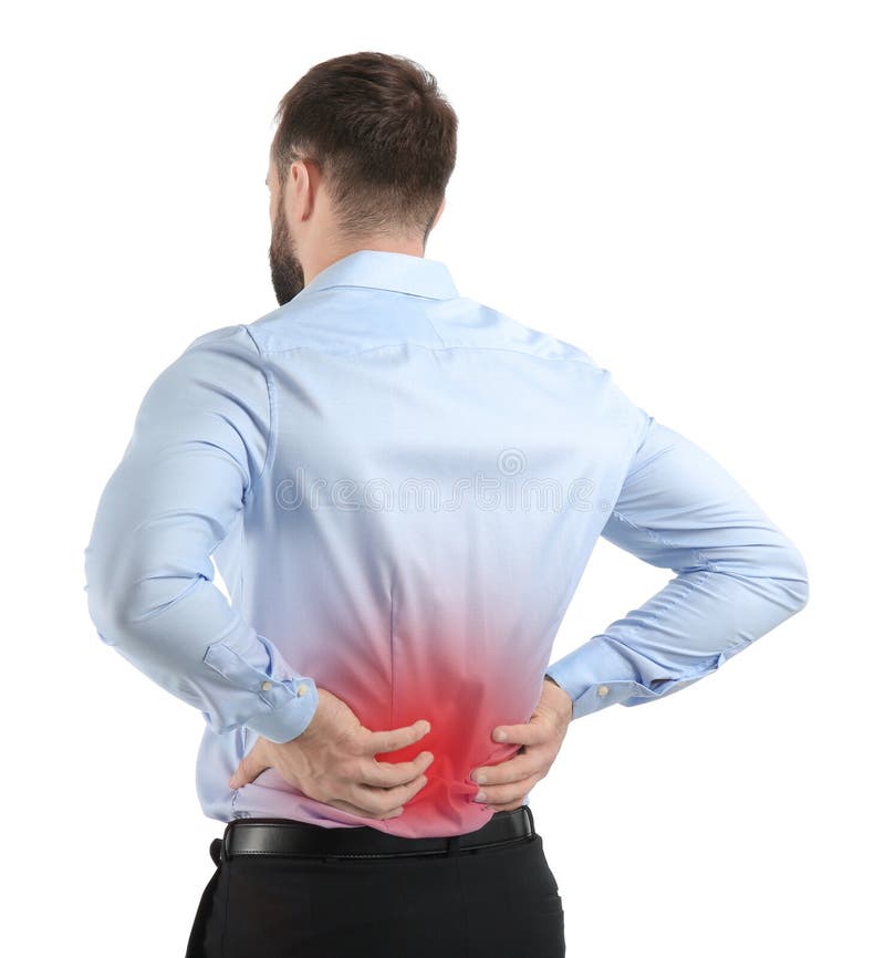 Man with lower back pain stock image. Image of concept - 115143951