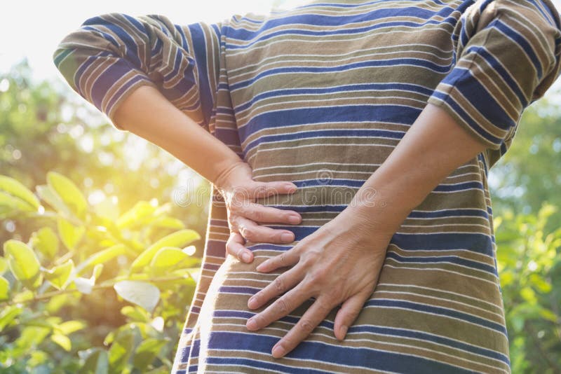 A Man Suffering from Backache, Spinal Injury and Muscle Issue Pr Stock ...