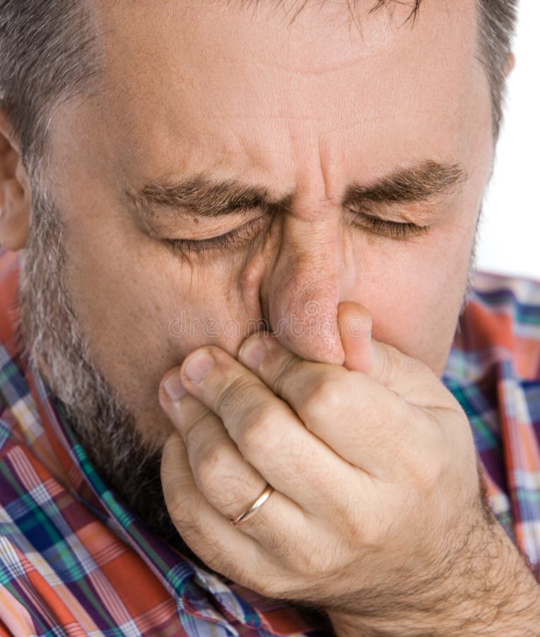 Man suffering from cold stock photo. Image of caucasian - 46204344