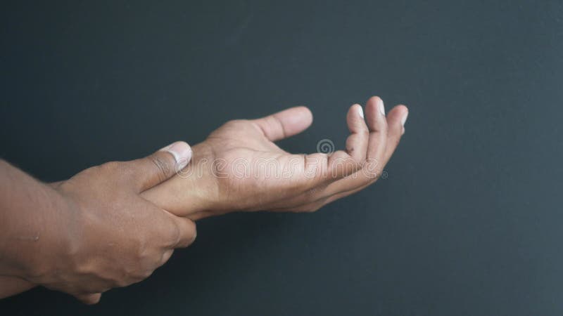 Man Suffering Pain in Hand Close Up Stock Footage - Video of health ...