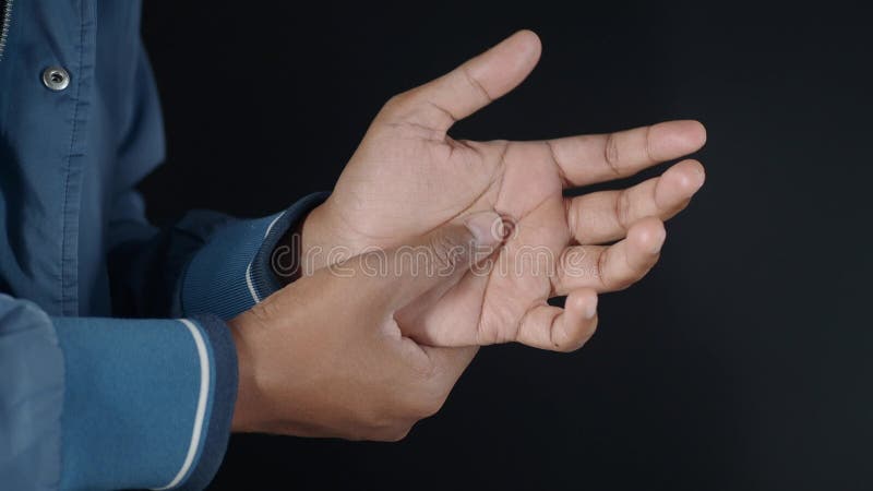 Man Suffering Pain in Hand Close Up Stock Video - Video of pain ...