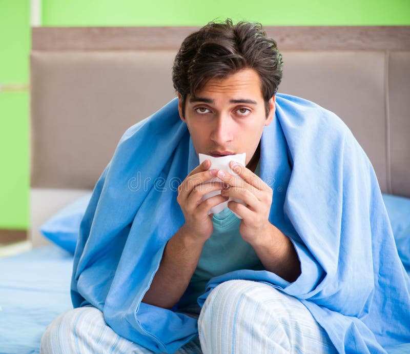 The Man Suffering from Sleeping Disorder and Insomnia Stock Photo ...