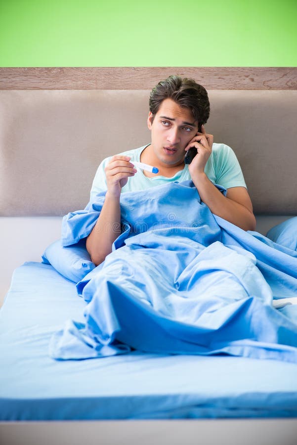 The Man Suffering from Sleeping Disorder and Insomnia Stock Photo ...