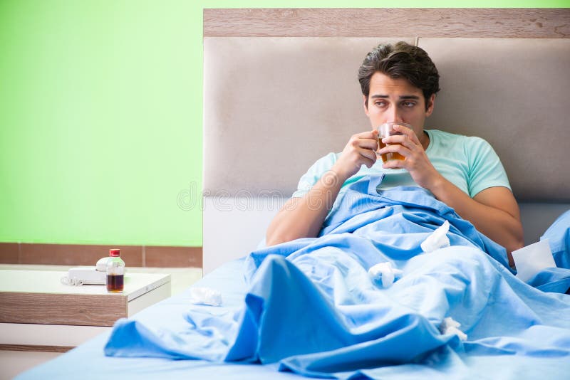 The Man Suffering from Sleeping Disorder and Insomnia Stock Image ...