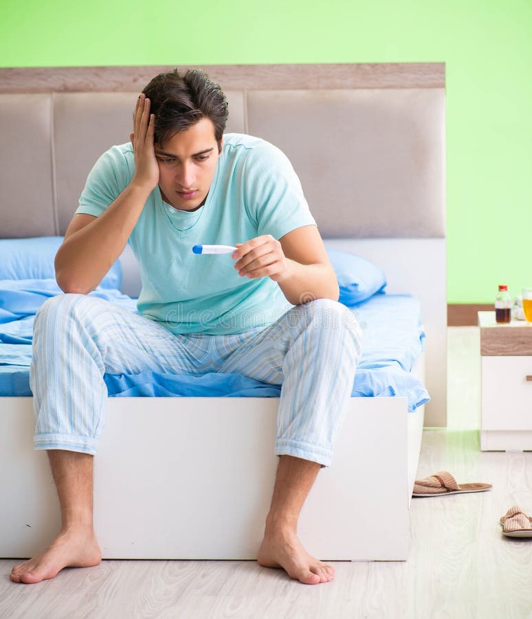Man Suffering from Sleeping Disorder and Insomnia Stock Image - Image ...