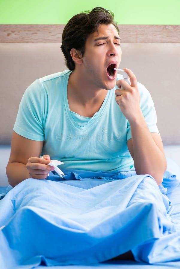 Man Suffering from Sleeping Disorder and Insomnia Stock Photo - Image ...