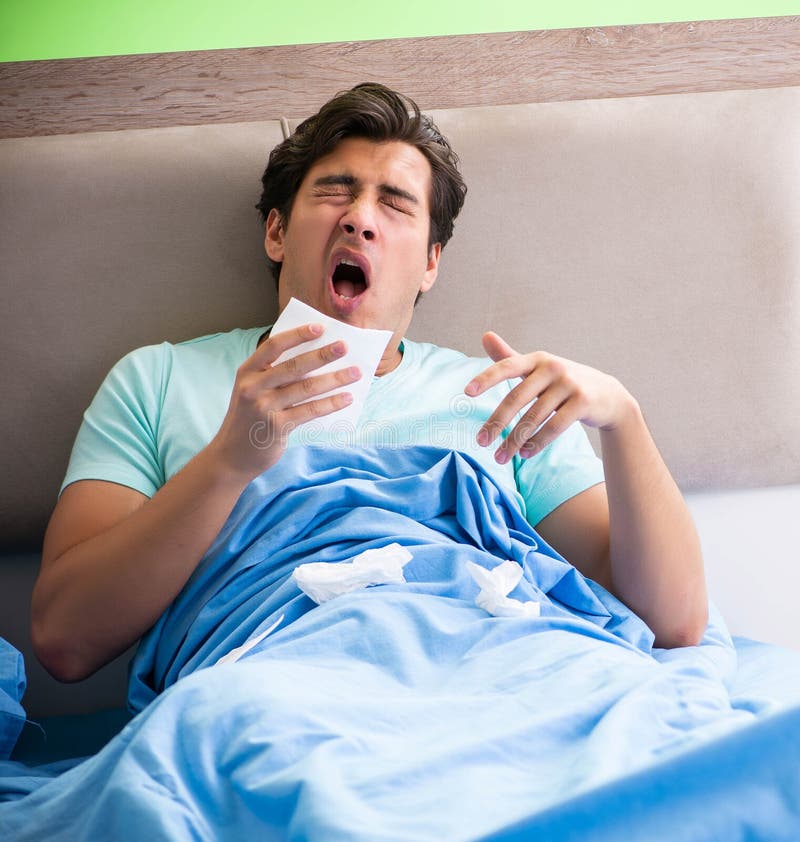 Man Suffering from Sleeping Disorder and Insomnia Stock Image - Image ...