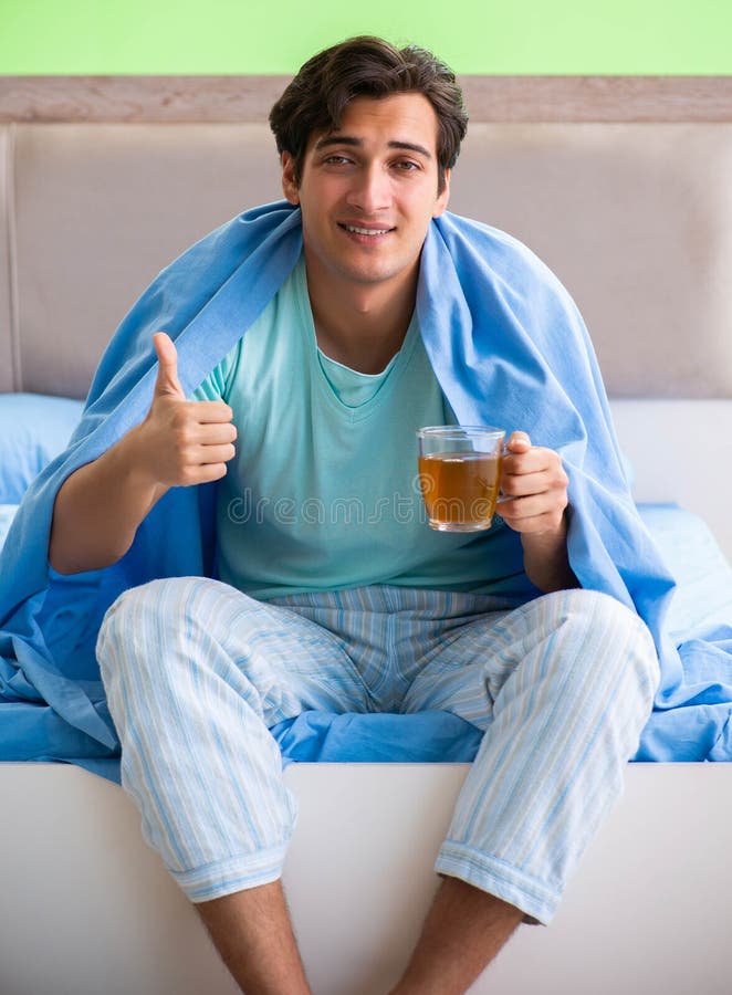 Man Suffering from Sleeping Disorder and Insomnia Stock Photo - Image ...