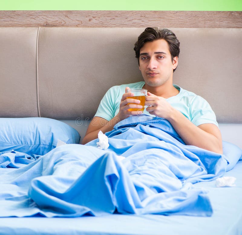 Man Suffering from Sleeping Disorder and Insomnia Stock Image - Image ...